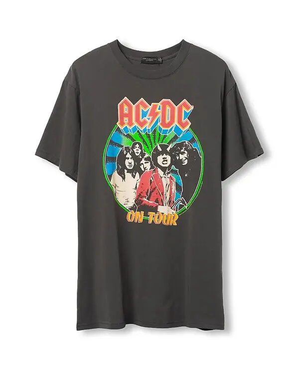 Junk Food Clothing Ac/Dc On Tour Tee - Vintage Black | Editorialist